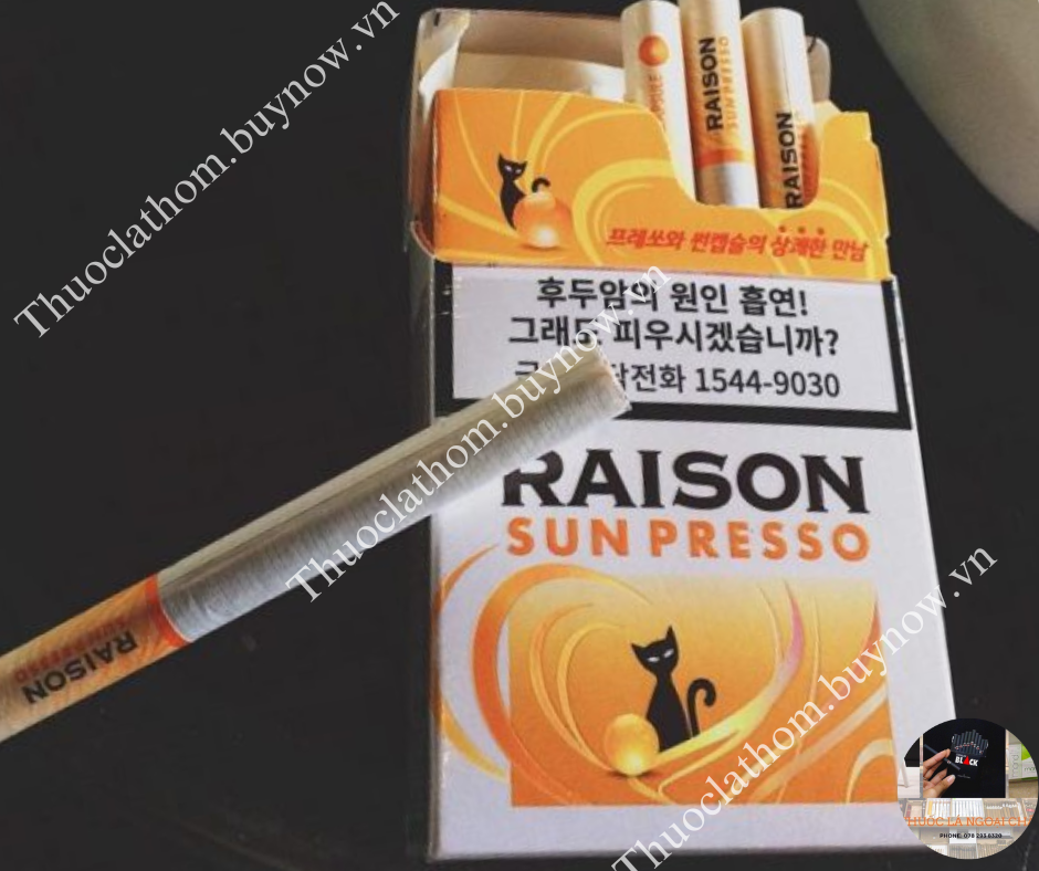 Thuốc Lá Thơm - Xì Gà Saigon . Thuốc Lá Raison Sun Presso (Raison Cam Xịn)