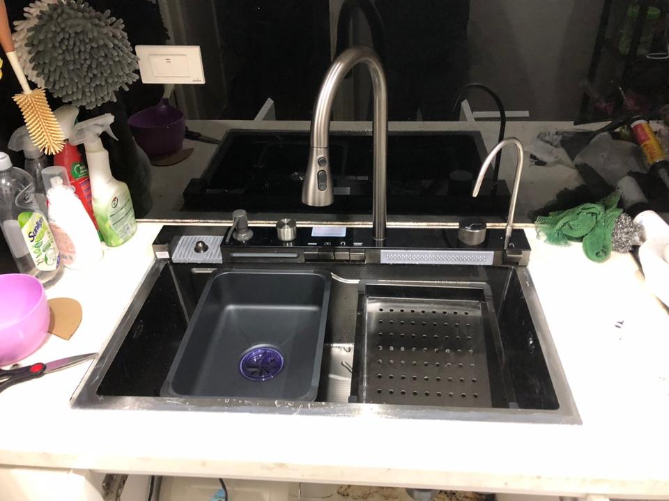 Công Ty Cổ Phần Xinh Home . Combo rửa bát 5 phím đáy inox tổ ong chống ...