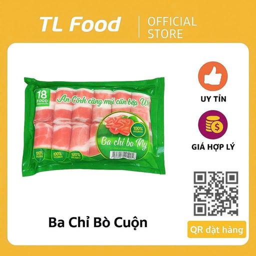 TL Food . Ba chỉ bò Cuôn TB