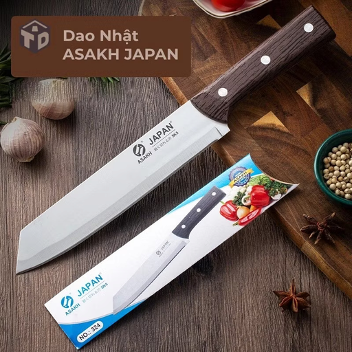 NPP Ngọc Diệp 68 . Dao gọt thái cán gỗ 324, dao Asakh-SK5